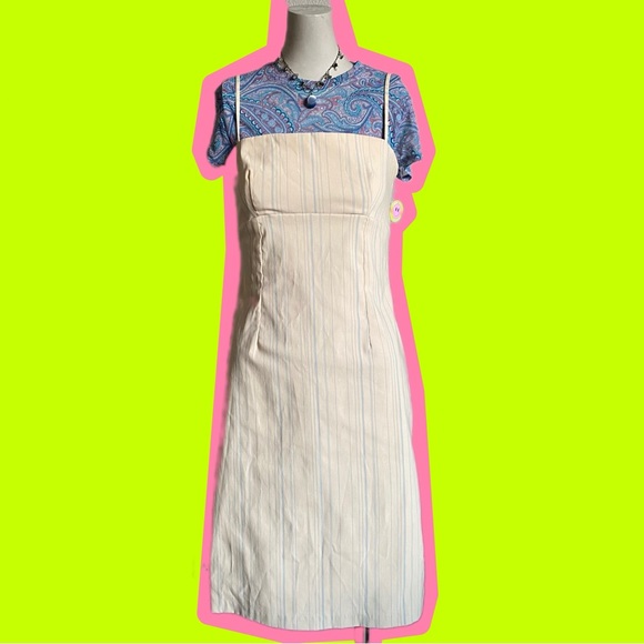 zinc | Dresses | Zinc Pinstripe Dress | Poshmark